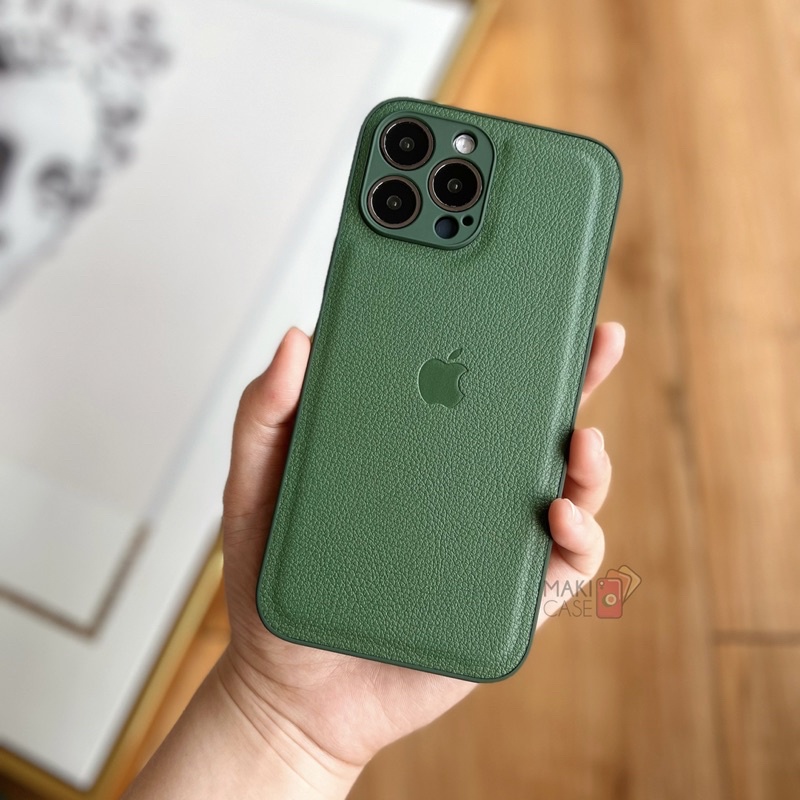 Jual Square Leather Case Alpine Green | Shopee Indonesia