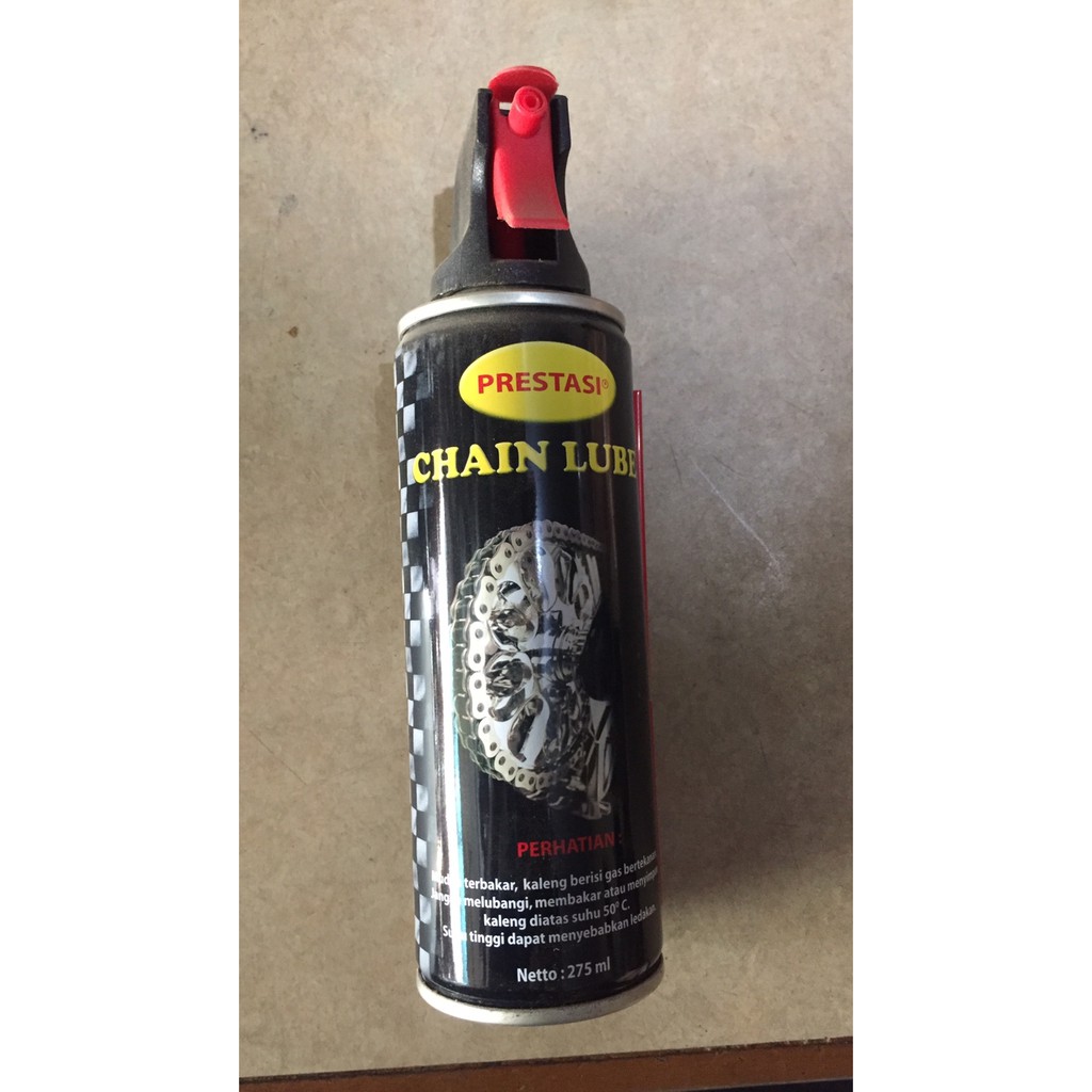 Jual PELUMAS / MINYAK RANTAI / CHAINLUBE MOTOR MERK PRESTASI 275 ML ...