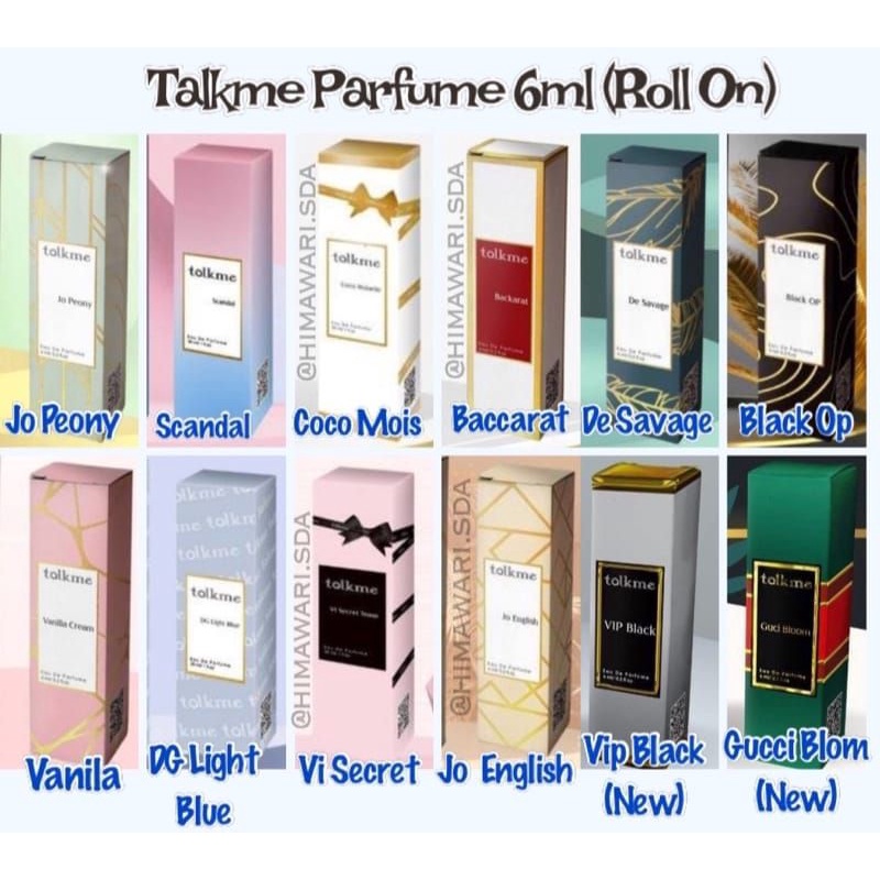 Jual Talkme Parfum 6ml ( Roll On ) | Shopee Indonesia
