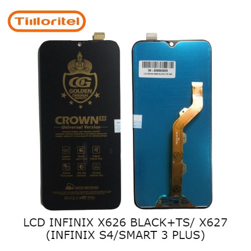 Jual LCD INFINIX X626 BLACK+TS/ X627 (INFINIX S4/SMART 3 PLUS) | Shopee Indonesia