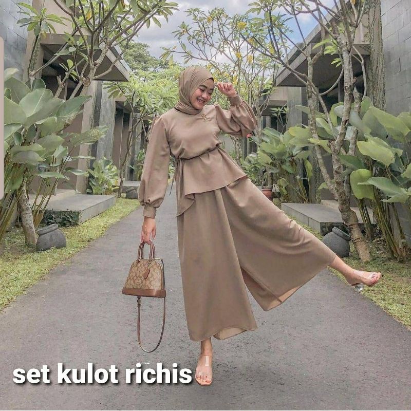 Jual [LO] set setelan baju dan kulot kondangan baju kondangan pesta ...