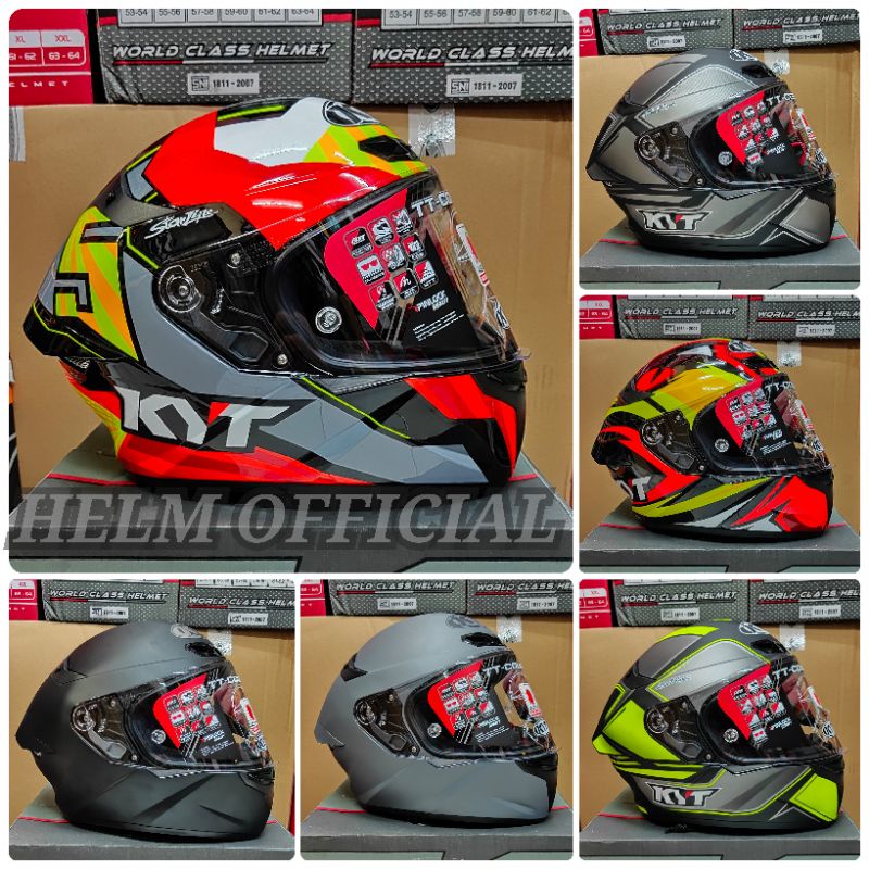 Jual Helm Full Face Kyt TT Course Motif | Shopee Indonesia