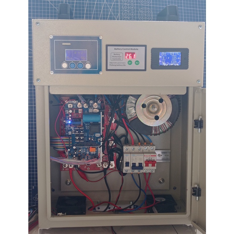 Jual Box panel inverter lengkap trafo 1000 W pure sine wave 1000w mppt ...