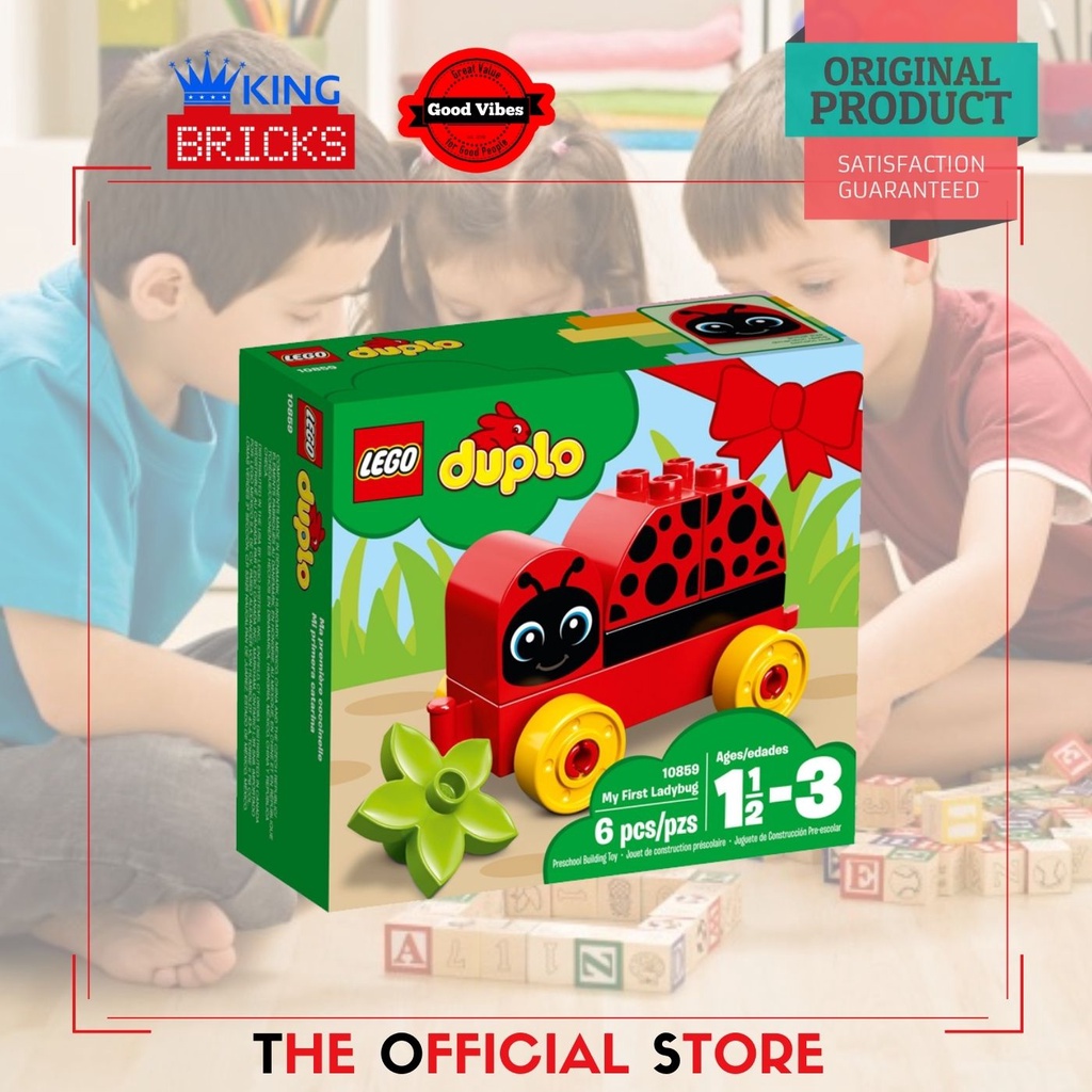 Jual LEGO Original DUPLO 10859 My First Ladybird - Mainan Anak Edukasi ...