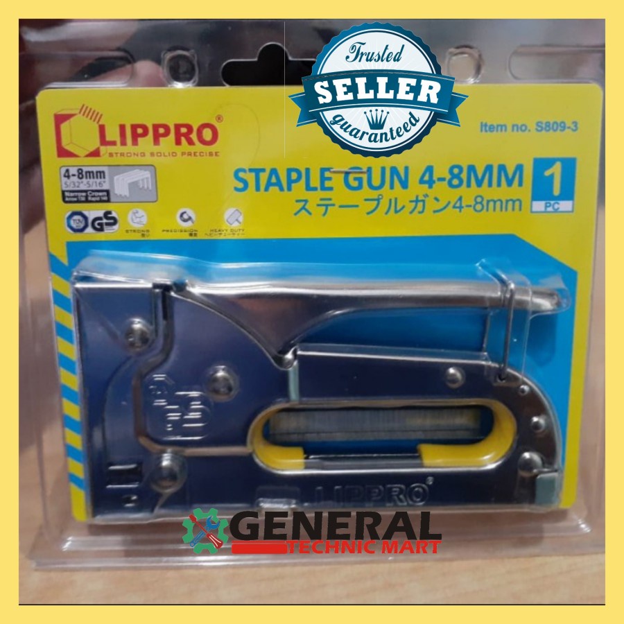Jual Mesin Staples Jok Gun Tacker 4-8mm Stapler LIPPRO Staple serbaguna ...