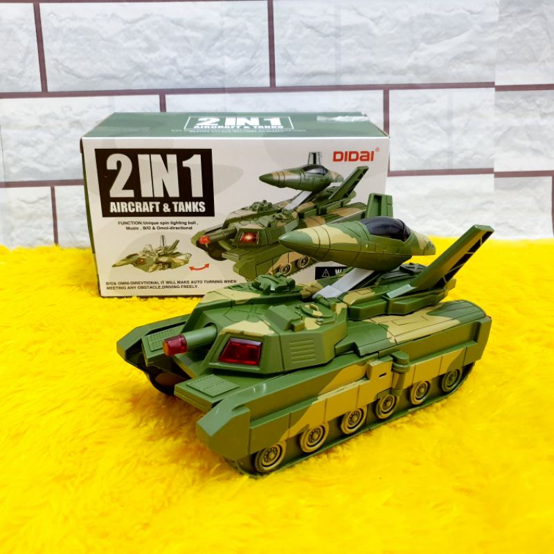 Jual MAINAN TANK 2 IN 1 BISA JADI PESAWAT JET NYALA DAN BUNYI - MAINAN ...