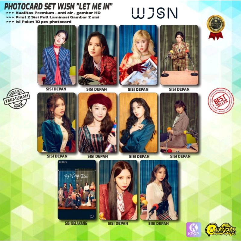 Jual PHOTO SET PC KPOP PREMIUM WJSN LET ME IN ( Print 2 sisi ) | Shopee Indonesia