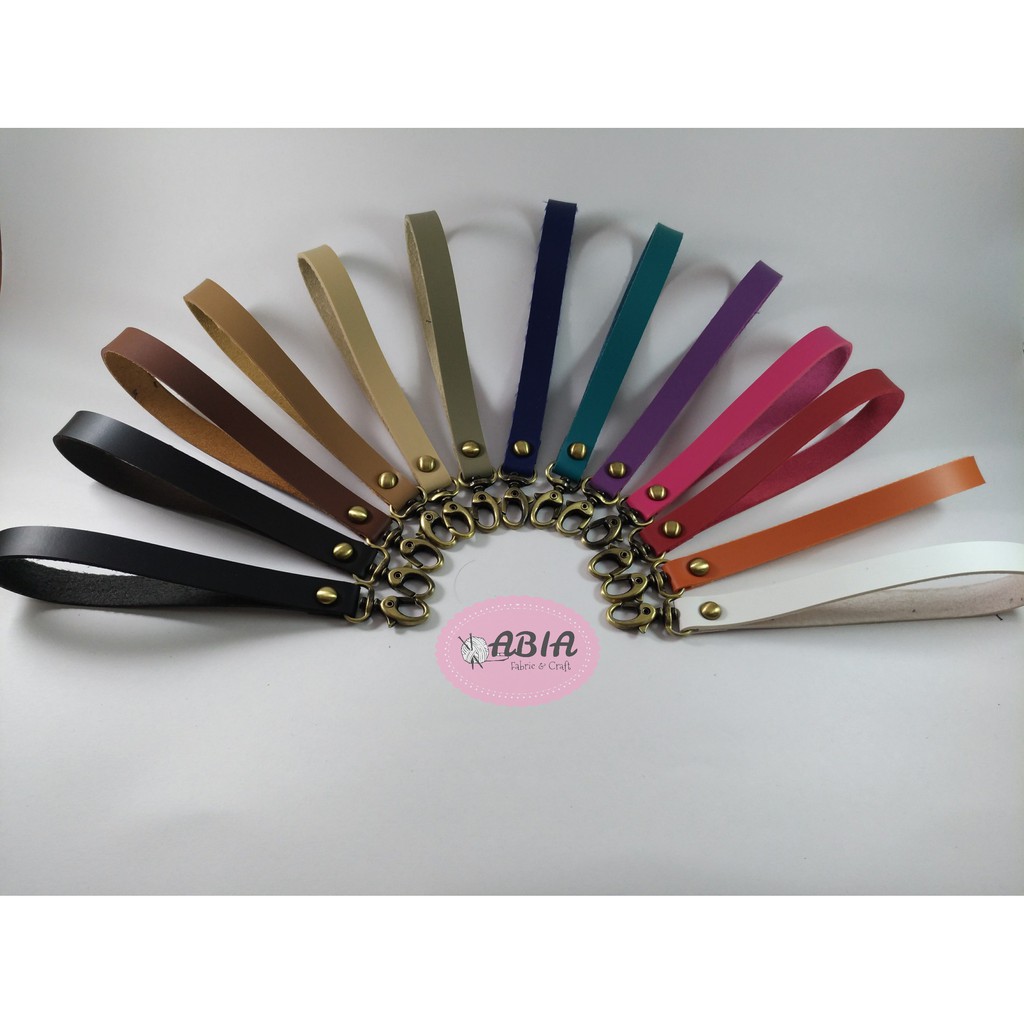 Jual tali pouch kulit sintetis 1,3cm material atg poles | Shopee Indonesia