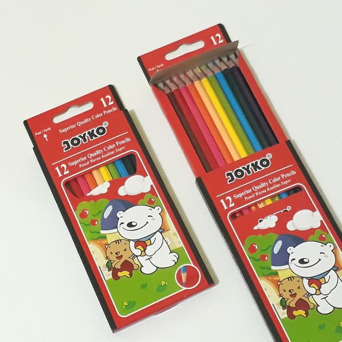 Jual Pensil Warna Joyko 12 Warna CP-12PB | Shopee Indonesia