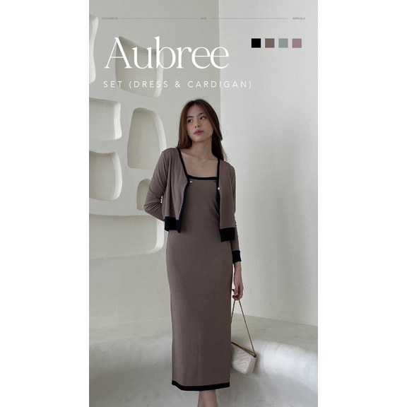 Jual Aubree Knit Dress —— Ocha Wear | Korean Premium Knit Wanita | Knit ...