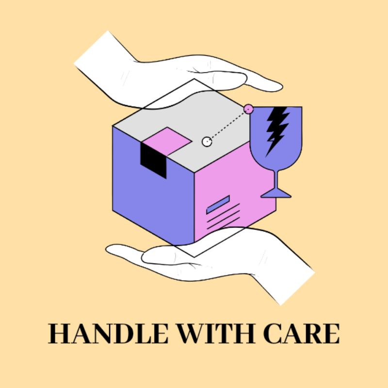 Jual Sticker Fragile | Stiker Fragile | Sticker Cute Fragile | Sticker ...