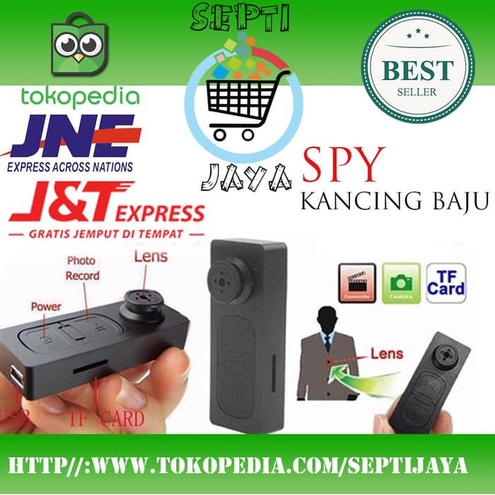 Jual JUAL MURAH Kamera Kancing Baju Spy Camera Full HD Spycam Kecil ...