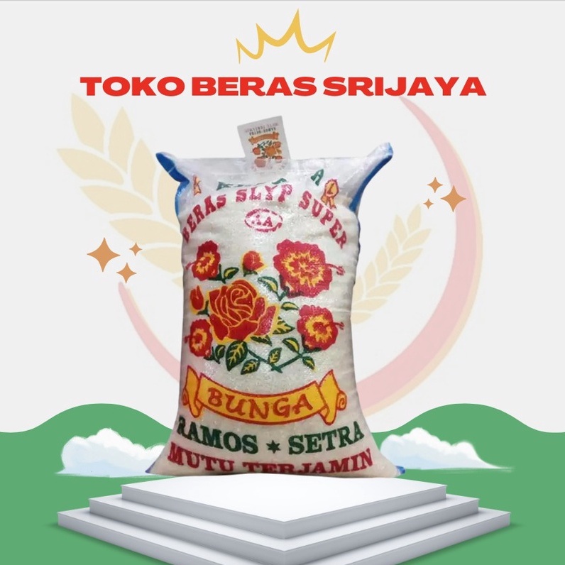 Jual Beras Cap Bunga Ramos Setra Pulen 5kg, 10kg, 20kg, 25kg | Shopee ...