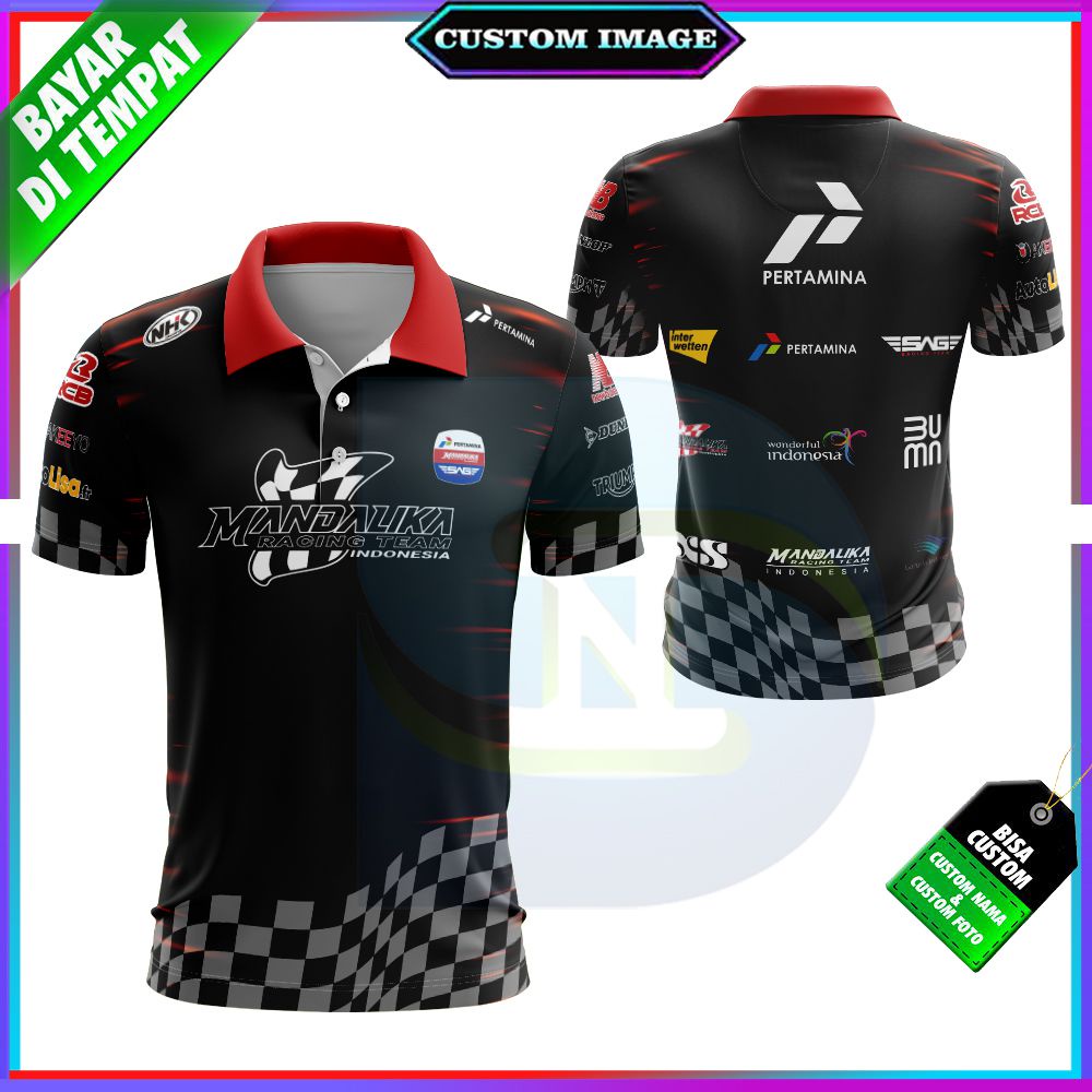 Jual TERBARU! Mandalika Racing Team MotoGP 2022 Kaos Baju Wangki Polo ...