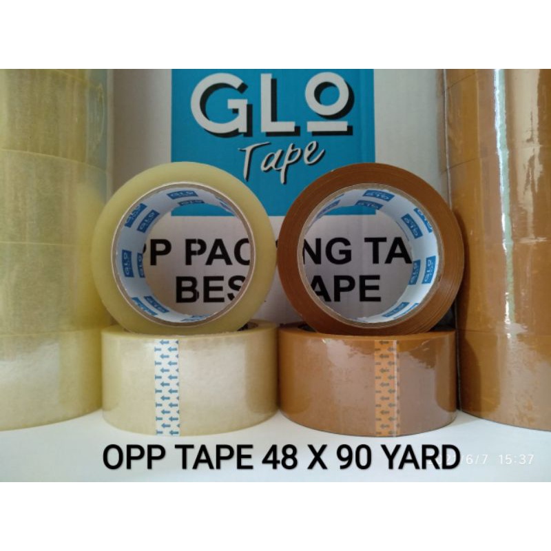 Jual GLO LAKBAN Opp tape lakban bening opp 48X90 meter / lakban Murah ...
