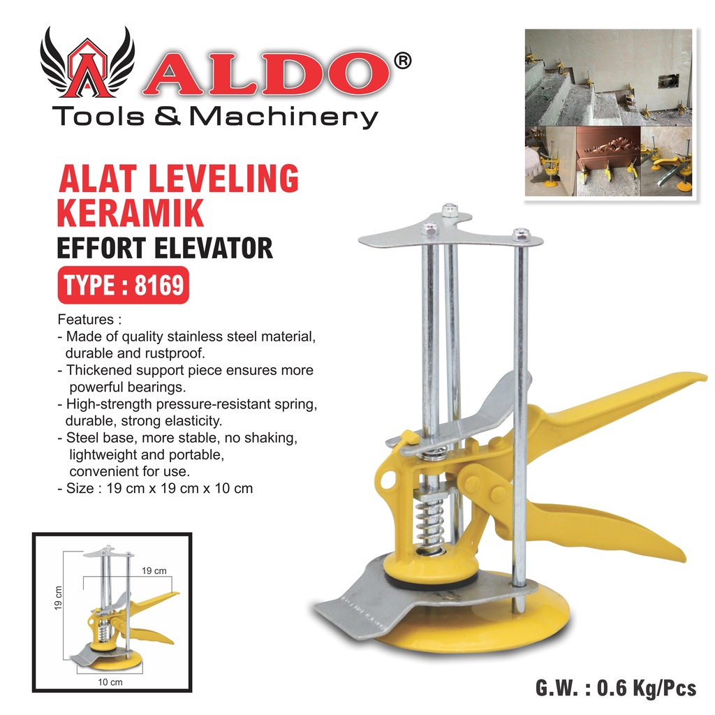 Jual Alat Leveling Keramik Type : 8169 / Effort Elevator Merk ALDO ...