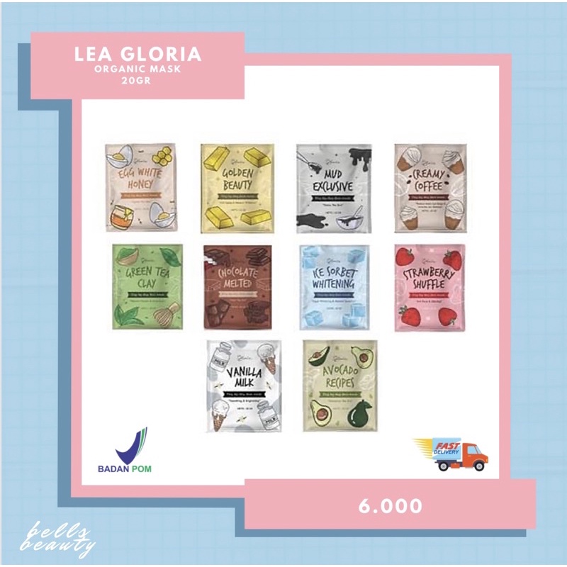 Jual Masker Lea Gloria 20gr (Kemasan Baru) | Shopee Indonesia