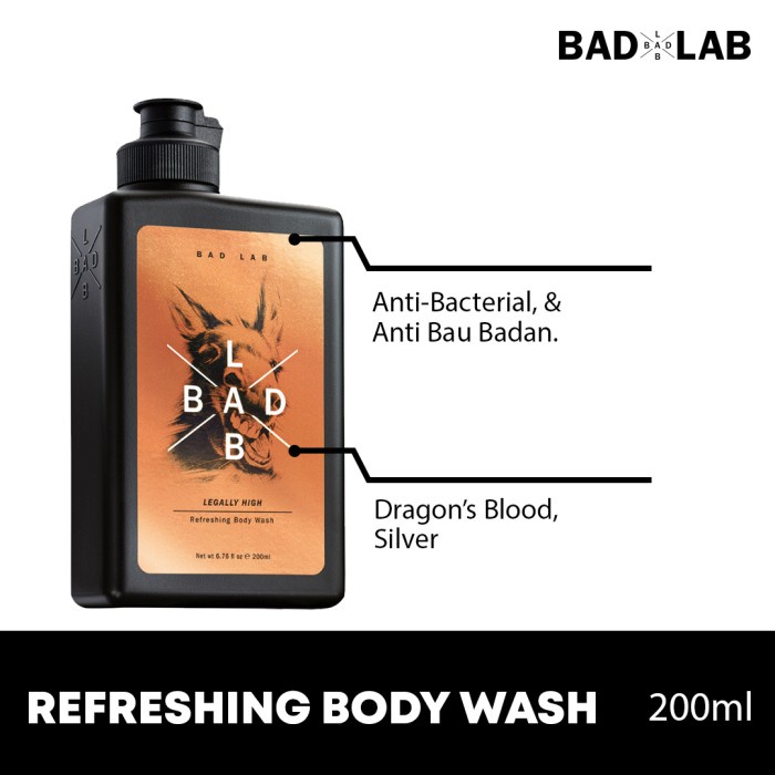Jual cx51774f Badlab Legally High Refreshing Body Wash 200Ml Qs20A1S ...