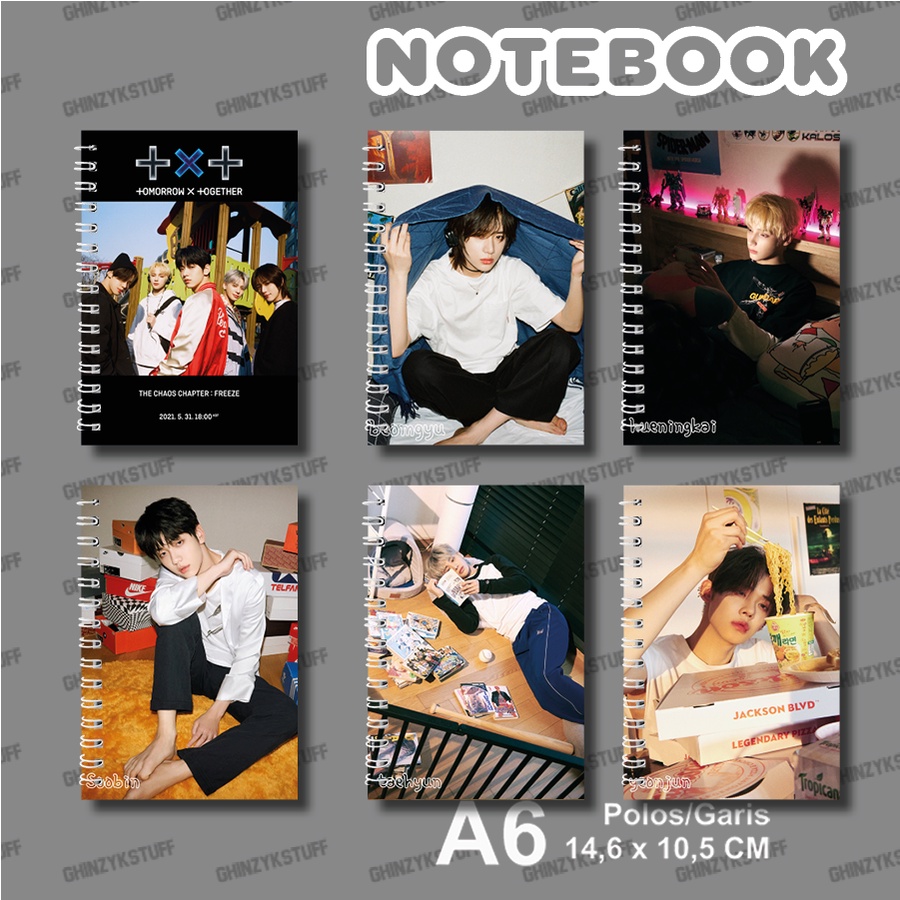 Jual Notebook KPOP TXT The Chaos Chapter- FREEZE Boy Ver Ukuran A6 10,5 ...