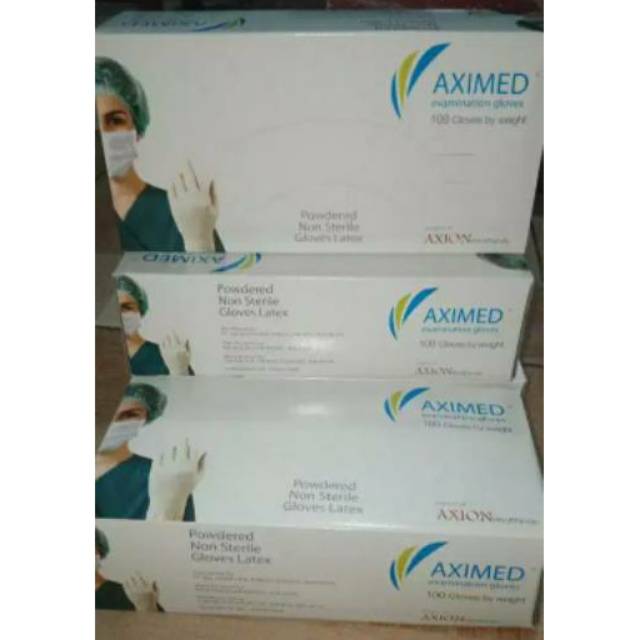 Jual Sarung tangan Latex Gloves / Aximed Gloves Latex / Sarung Tangan ...