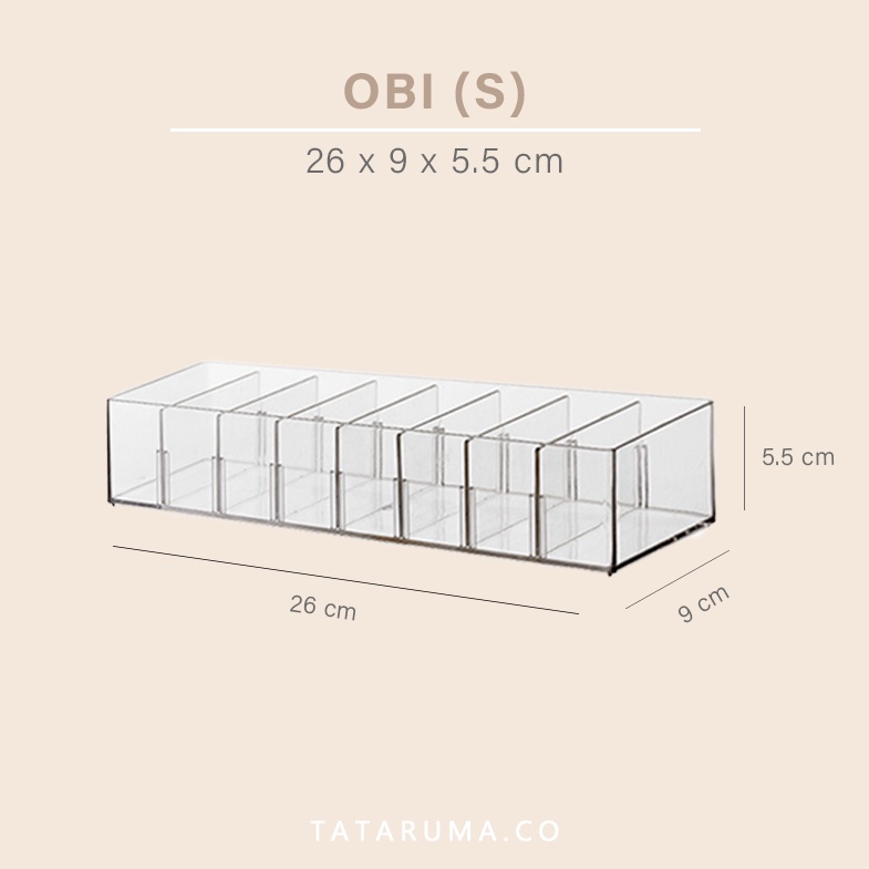 Jual TATARUMA Obi - Organizer Akrilik Sekat Adjustable Serbaguna untuk ...