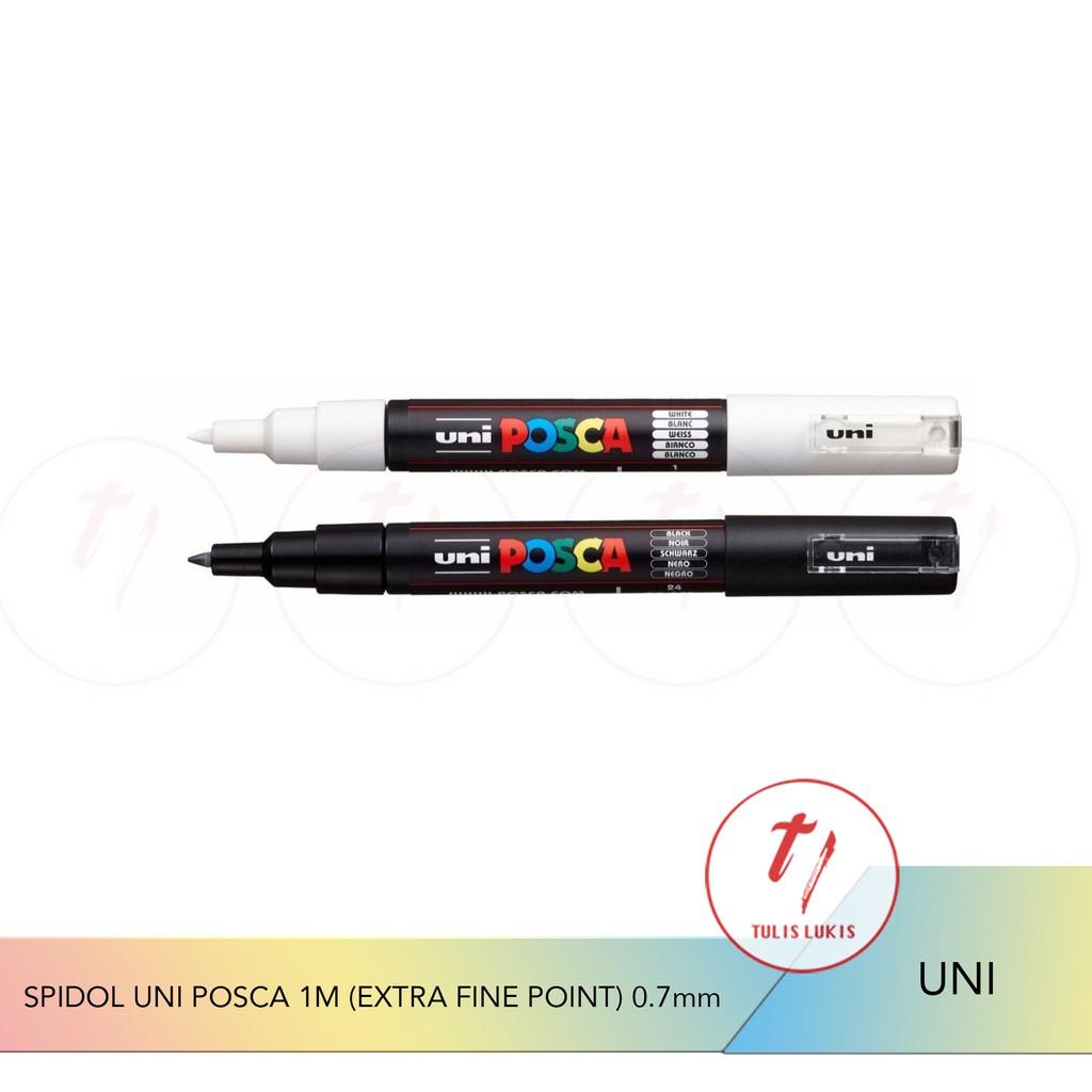Jual SPIDOL UNI POSCA MARKER PC - 1M (EXTRA FINE POINT) TIP 0.7mm ...