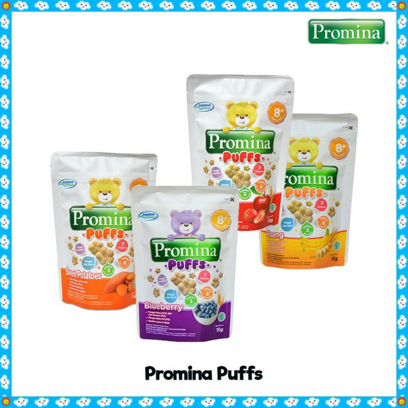 Jual PROMINA Puffs 15gr 8+ All Varian (Puffs Snack Cemilan Biskuit Bayi ...