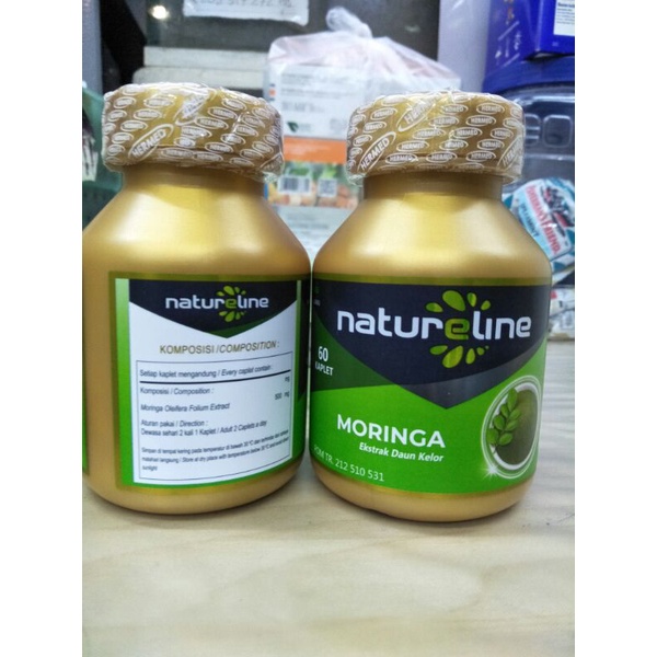 Jual Moringa natureline isi 60 / ekstraks daun kelor 500mg | Shopee ...