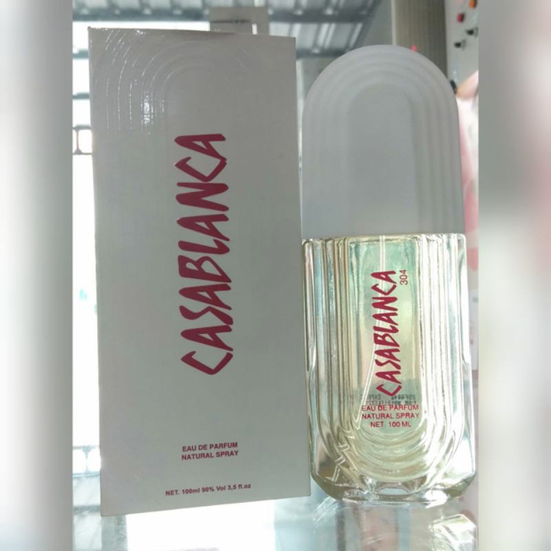 Jual CASABLANCA EAU DE PARFUM NATURAL SPRAY 100ML (304 PUTIH) | Shopee ...