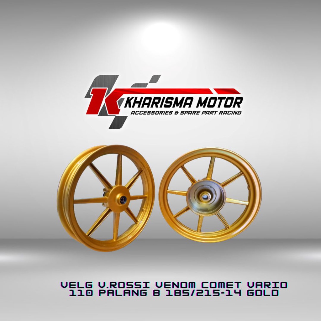 Jual VELG V.ROSSI VENOM COMET VARIO 110 PALANG 8 185/215-14 GOLD ...