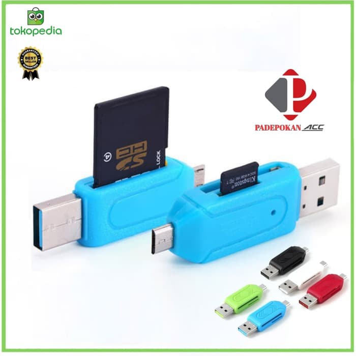 Jual OTG PANJANG FLECO OTG Smart Card Reader 2.0 Hub Micro USB ...