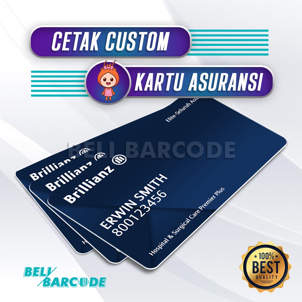 Jual Jasa Custom Preprinted Magnetic ID Card Cetak Kartu Asuransi ...