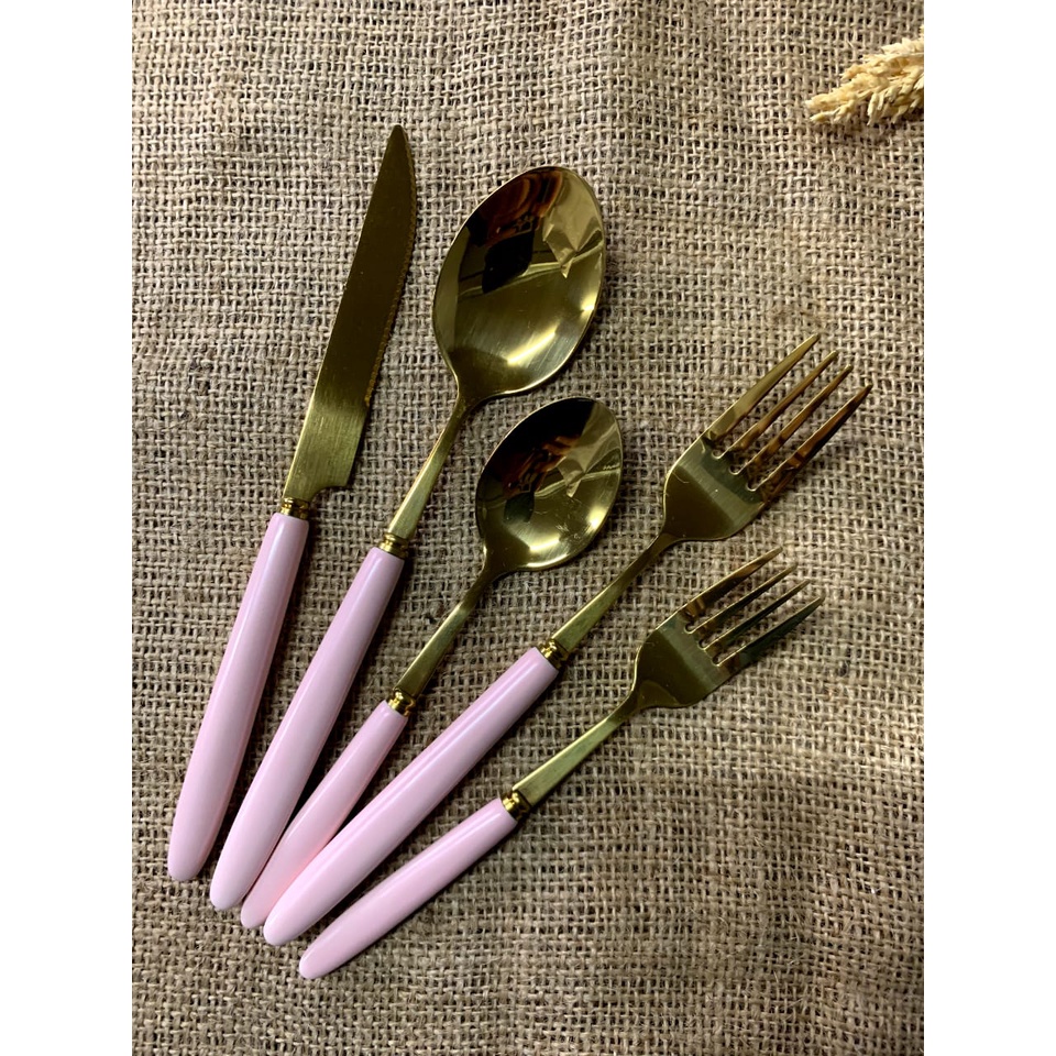 Jual ASHOME Sendok Satuan dan Set Berbagai Warna Berbahan Stainless ...