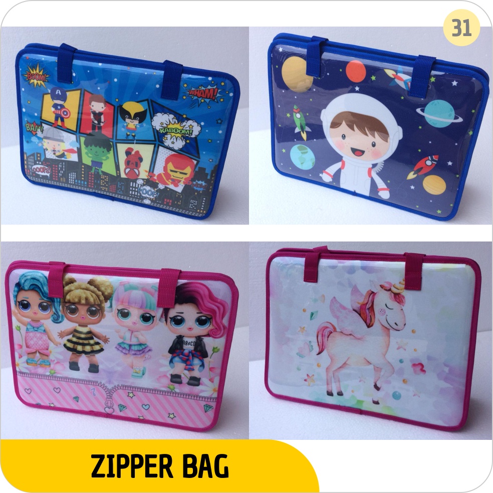 Jual Tas Dokumen Anak ukuran Map Zipper bag Lucu dan Imut | Shopee ...