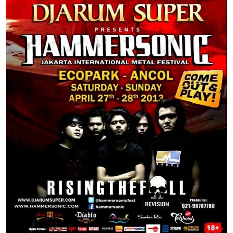 Jual HAMMERSONIC poster pamflet band punk metal cadas riot hiasan ...