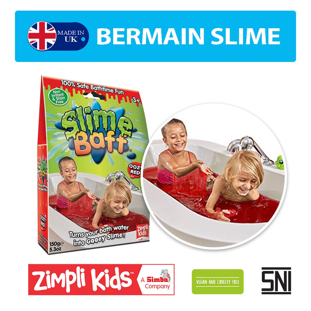 Jual Seraphina Zimplikids Slime Baff Red 150g Mainan Edukatif Kreatif | Shopee Indonesia