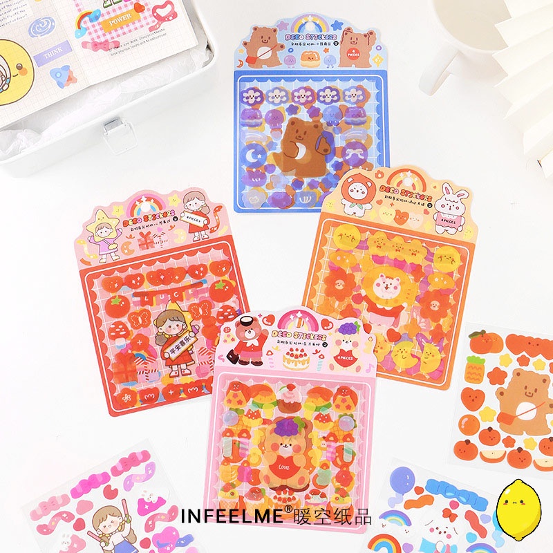 Jual Stiker Beruang Lucu Bear Paradise Diary Deco Stickers | Shopee ...