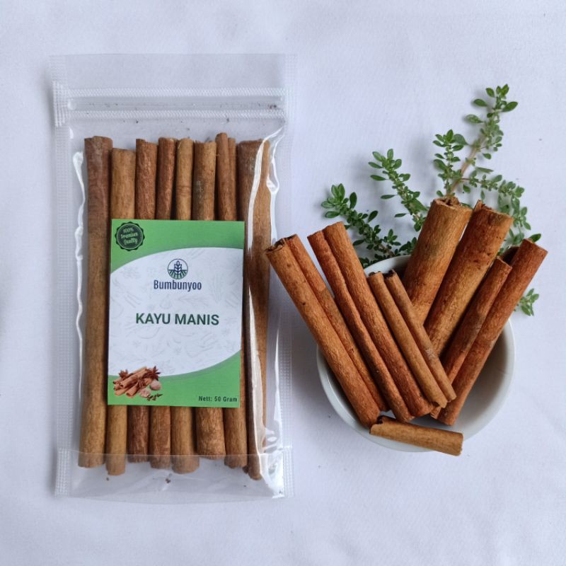 Jual Kayu Manis Asli Original Premium / Cinnamon | 50 Gram | Rempah ...