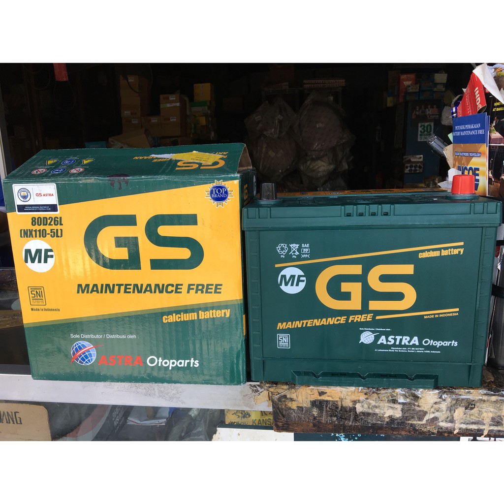 Jual Accu Aki Mobil Kering GS MF 80D26L / NX110-5L 12v 70Ah | Shopee Indonesia