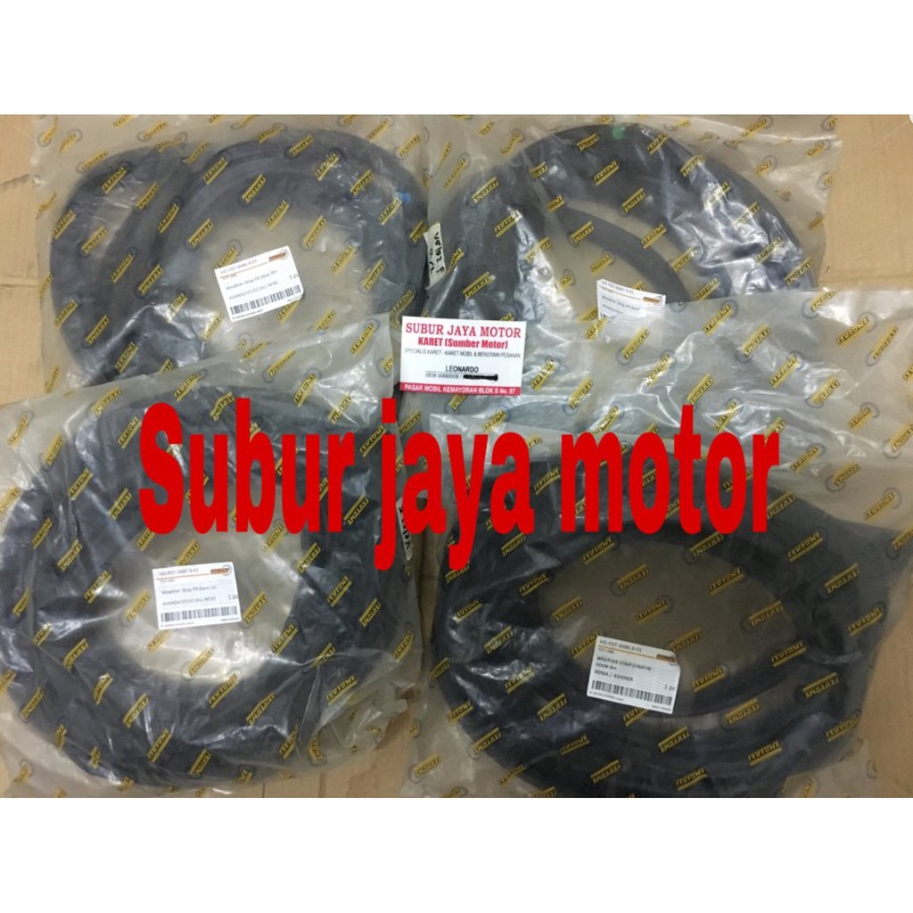Jual Karet Pintu Mobil - All New Avanza / Xenia / Veloz - Full Set 4 ...