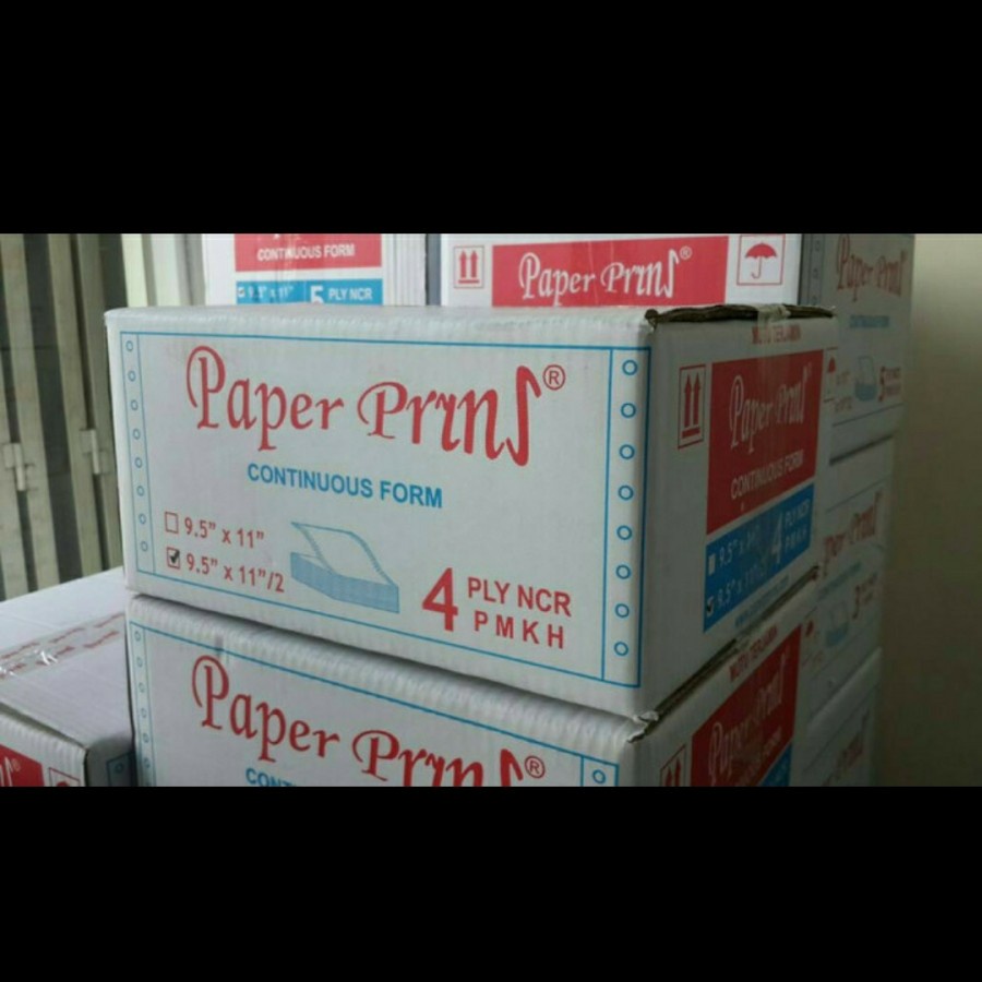 Jual Continuous Form Paper Prins 9 1/2 x 11" 4 Ply K4 / Kertas Komputer ...