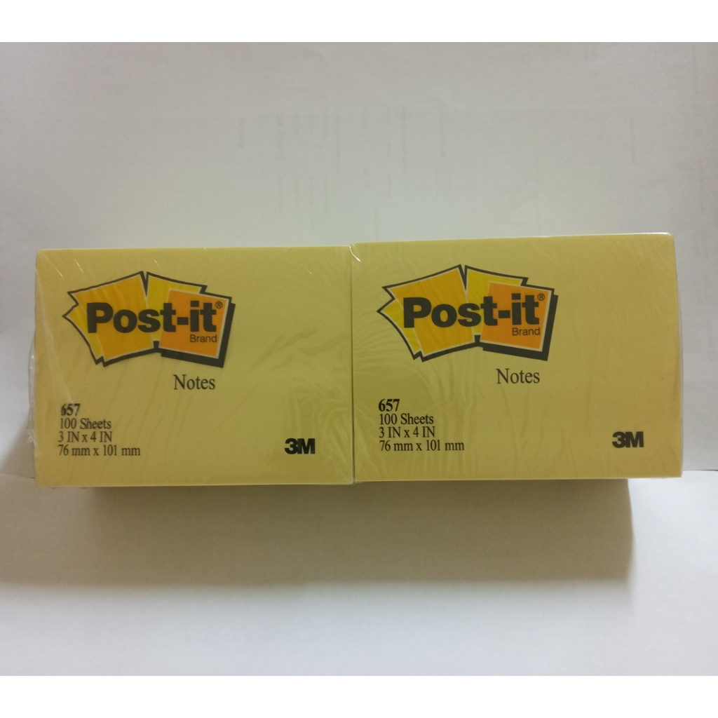 Jual 3M post it 657 yellow notes 3x4 inch Sticky Notes | Shopee Indonesia