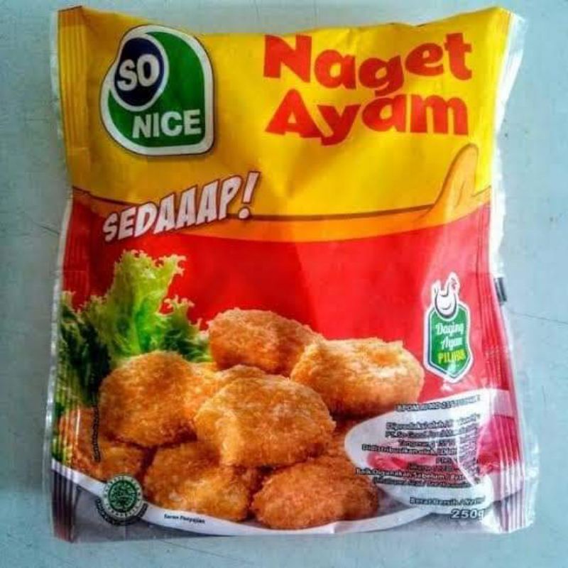 Jual Naget So Nice 250gr - Nugget Ayam | Shopee Indonesia
