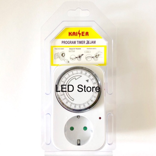 Jual Stop Kontak Timer 24 Jam KAISER | Shopee Indonesia