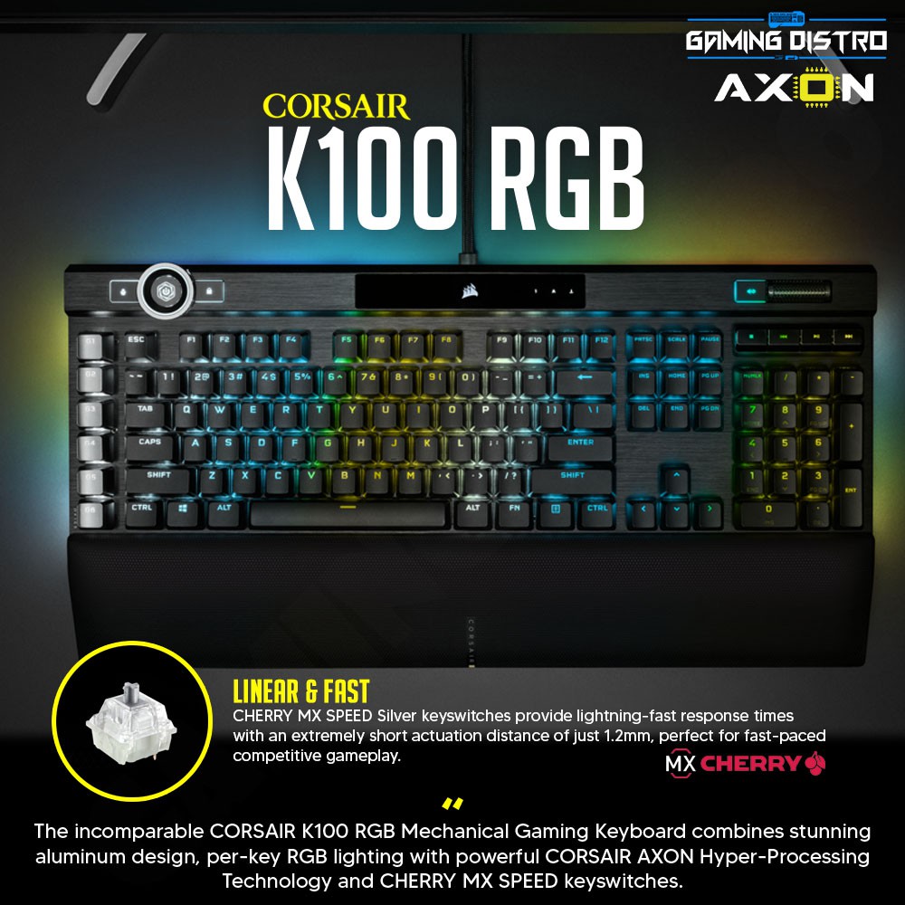 Jual Corsair K100 RGB Fullsize Mechanical Keyboard | Shopee Indonesia