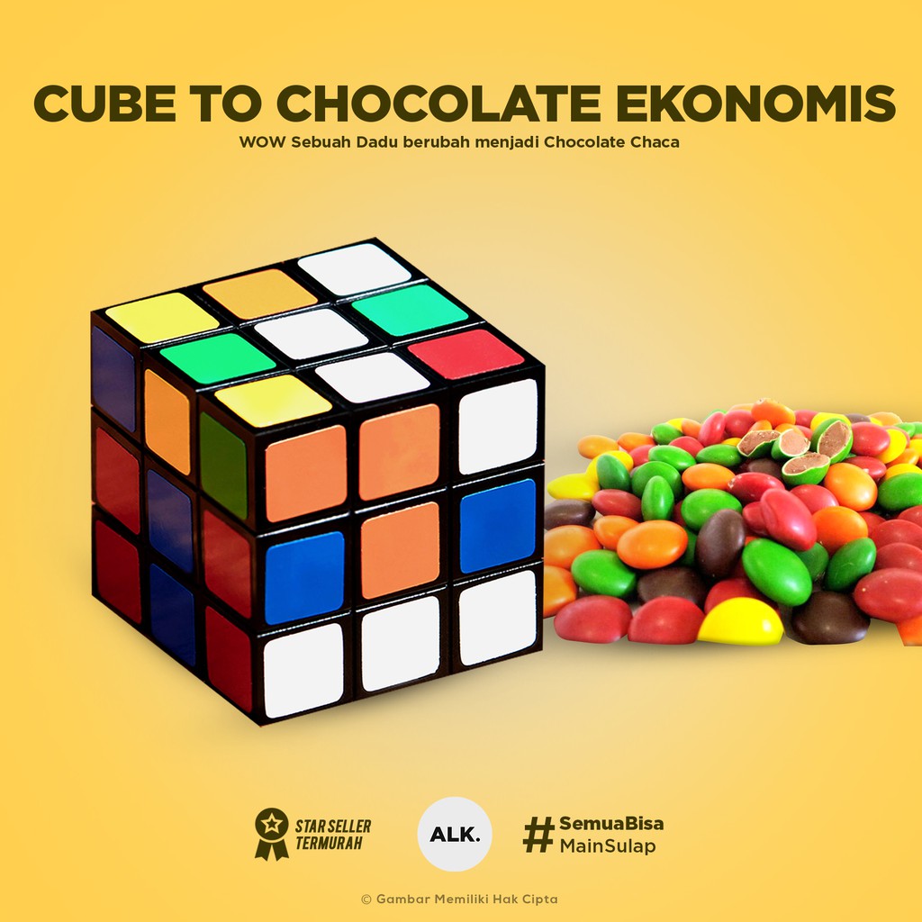 Jual Cube To Chocolate ( Alat Sulap Rubik Jadi Cokelat ) | Shopee Indonesia