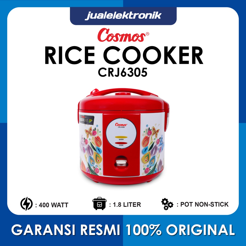 Jual Cosmos Magic Com 1.8 Liter Harmond 3in1 – CRJ6305 Rice Cooker CRJ ...