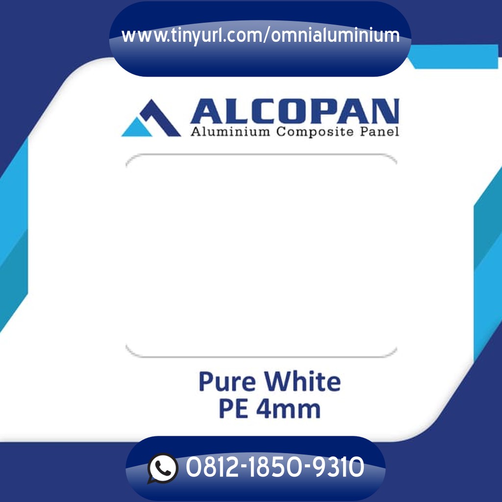 Jual ACP ALCOPAN Pure White PE Interior 4mm | Shopee Indonesia