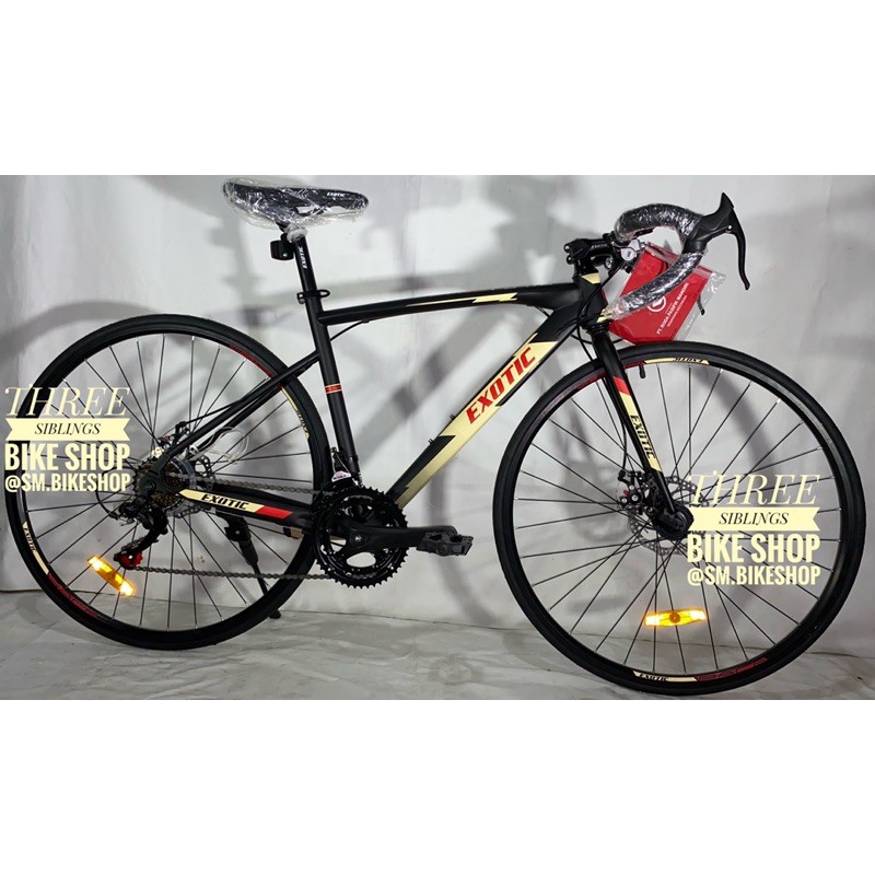 Jual SEPEDA BALAP EXOTIC ROADBIKE 2708 FS 1.0 700c BLACK CREAM | Shopee Indonesia