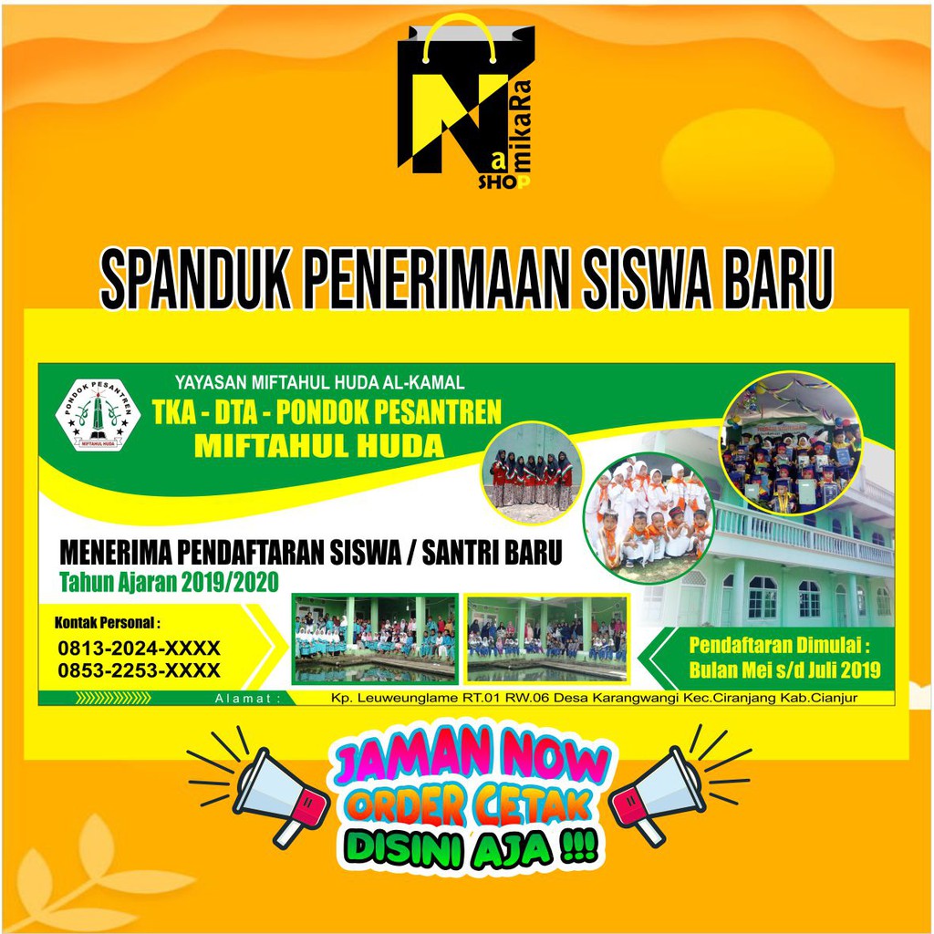 Jual SPANDUK BANNER BACKDROP PENERIMAAN SISWA BARU UKURAN 3X1 | Shopee ...